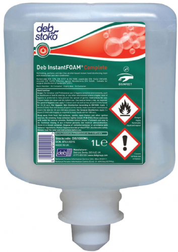 Hånddesinfektion, Deb Instant Foam, 6 x 1 l – Papirlageret